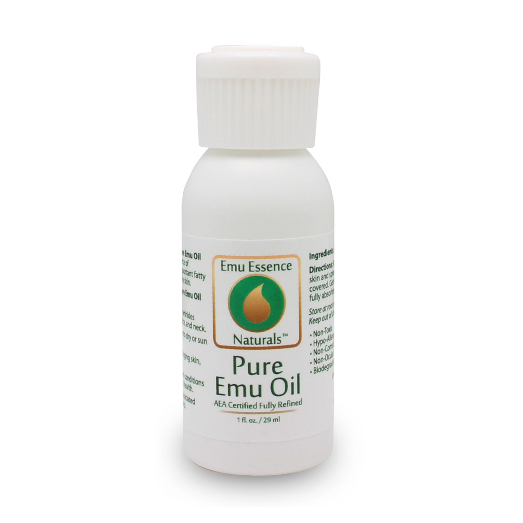 Emu Essence Naturals Pure Emu Oil 1 oz Size – Uniquely Emu Products